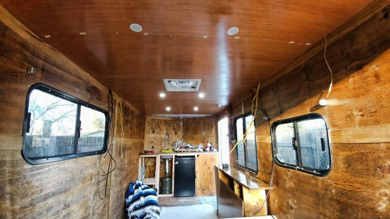 Ceiling Time - Cargo Trailer Conversion - Striking Photography